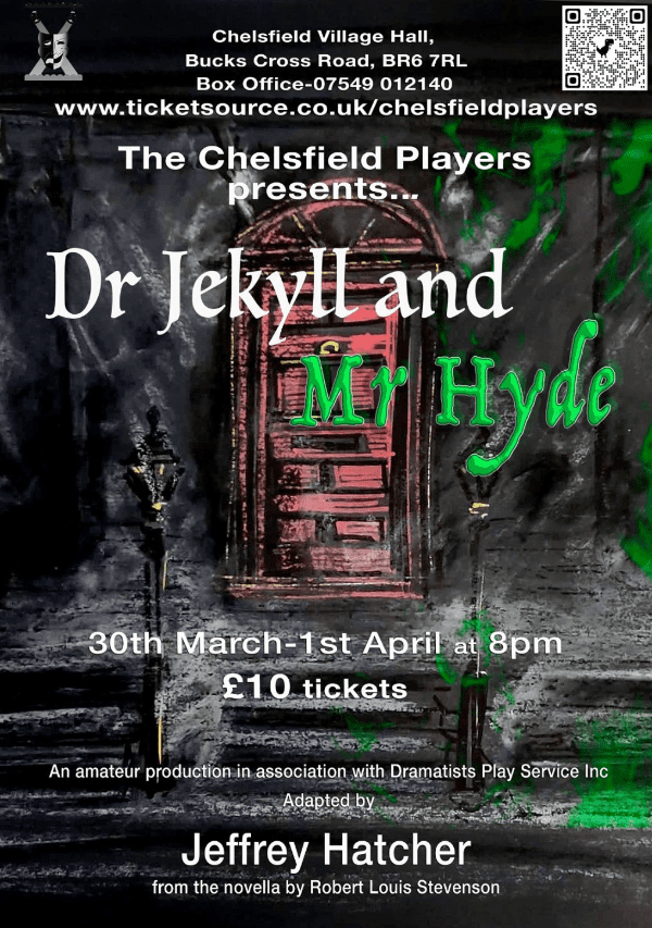 Dr Jekyll and Mr Hyde adapted by Jeffrey Hatcher at Chelsfield Village ...