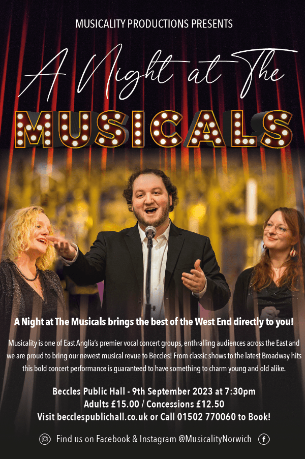 Musicality: A Night At The Musicals at Beccles Public Hall And Theatre ...