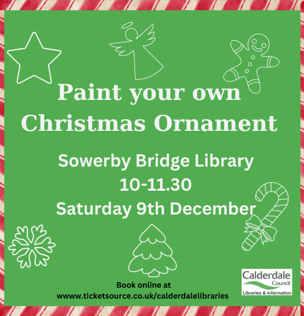 Paint Your Own Christmas Ornament at Sowerby Bridge Library at Sowerby ...