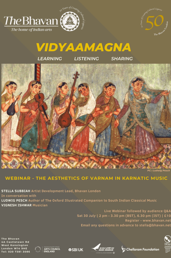 VIDYAAMAGNA - SERIES 2 - 'THE AESTHETICS OF VARNAM IN KARNATIC MUSIC ...