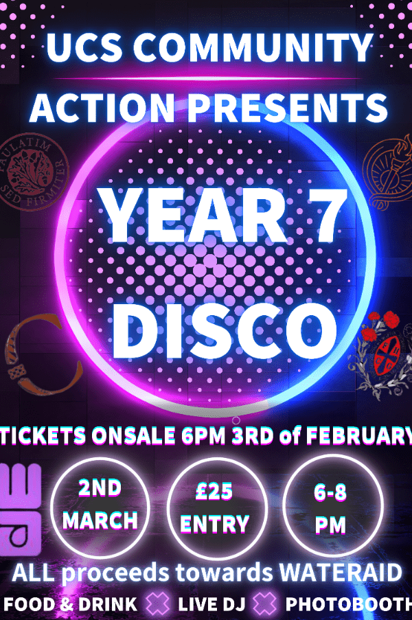 UCS Year 7 Disco (for Francis Holland students) at The Great Hall ...