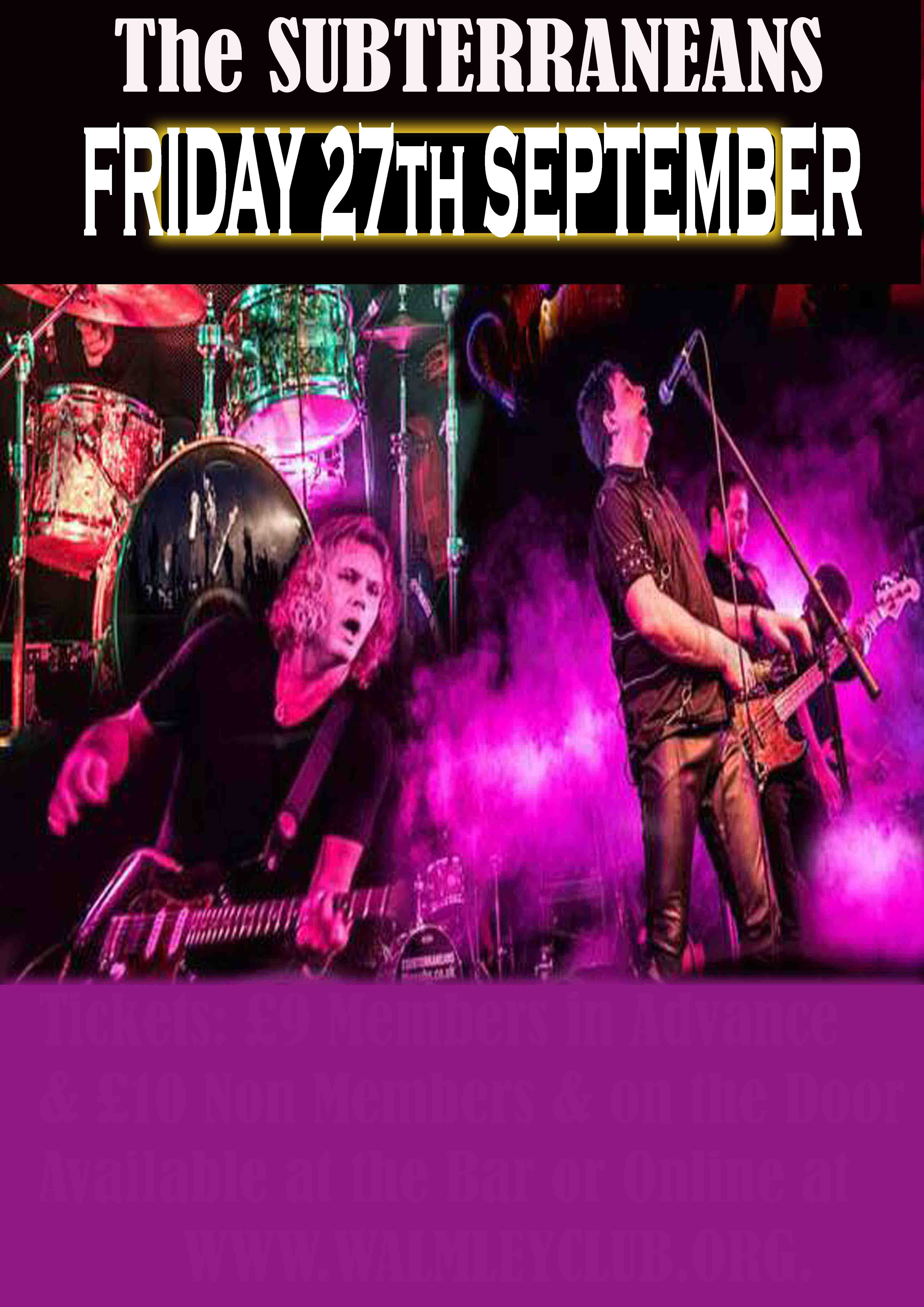 The Subterraneans at Walmley Club (SMART CASUAL DRESS CODE & OVER 18`s ...