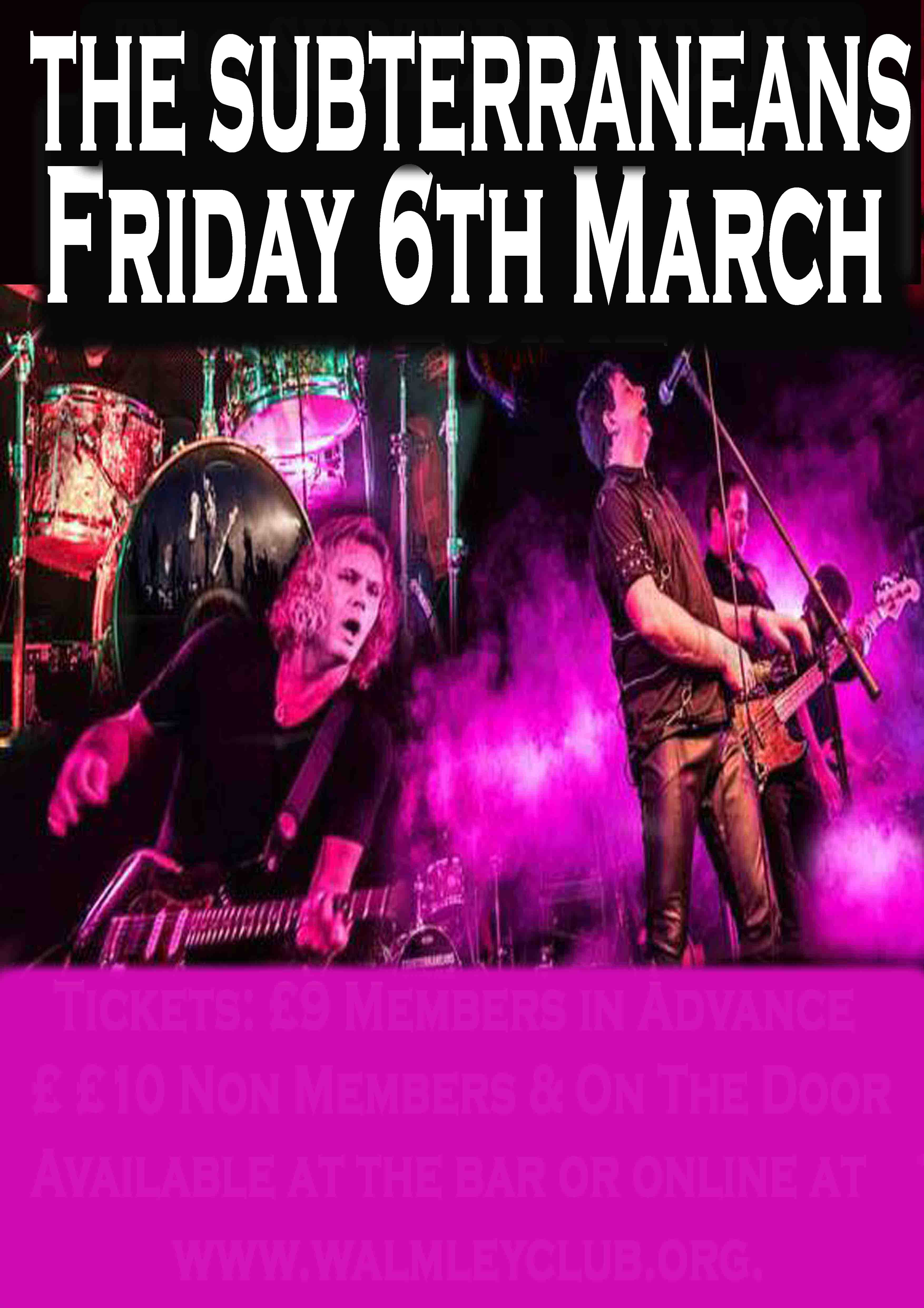 The Subterraneans at Walmley Club (SMART CASUAL DRESS CODE & OVER 18`s ...