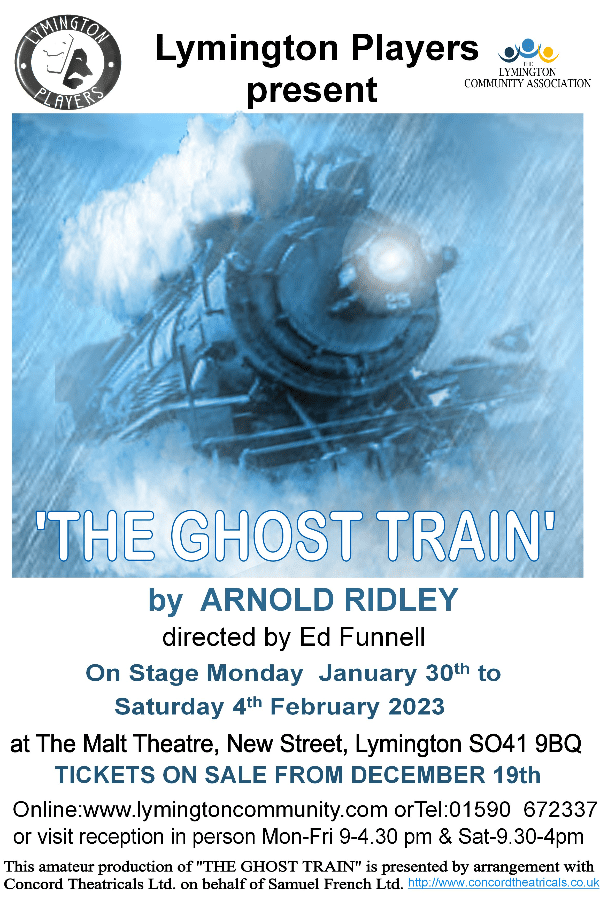 Lymington Players present ' Ghost Train' by Arnold Ridley at The Malt ...