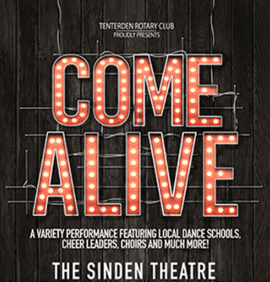 Come Alive! at The Sinden Theatre event tickets from TicketSource