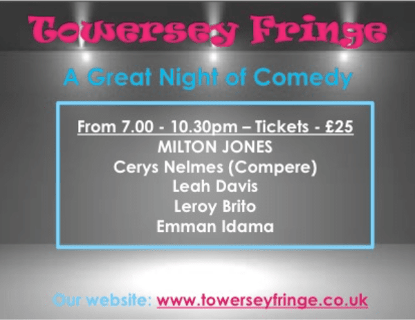 Towersey Fringe at Towersey Playing Fields event tickets from TicketSource