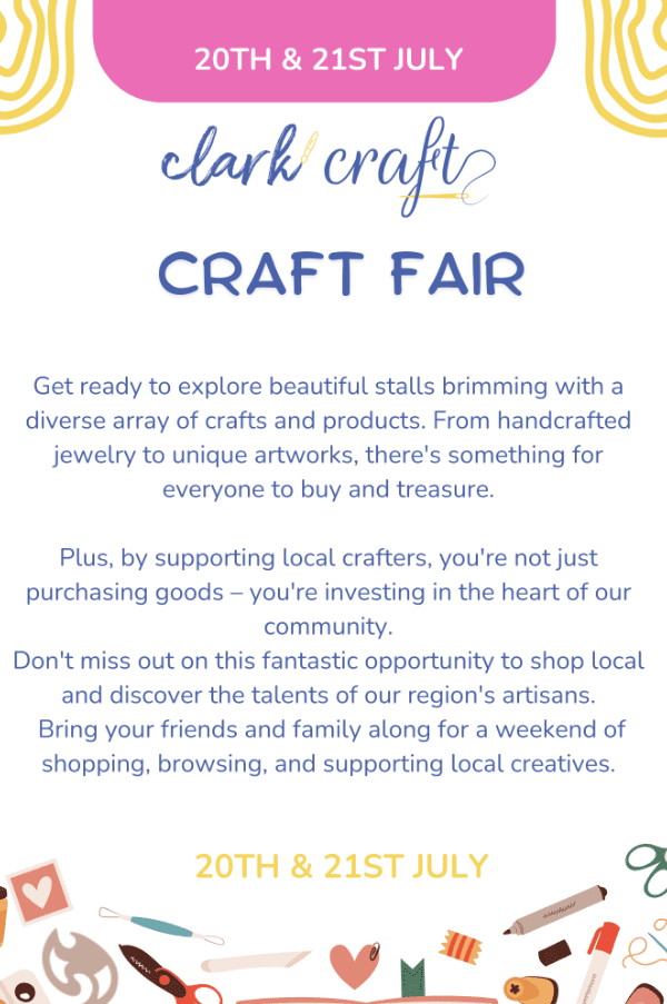 Craft Fair 20th July 2024 at Clark Craft Products event tickets from ...