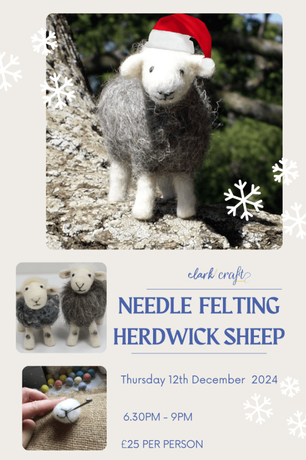 Learn to Needle Felt with Our Charming Herdwick Sheep Project! at Clark ...