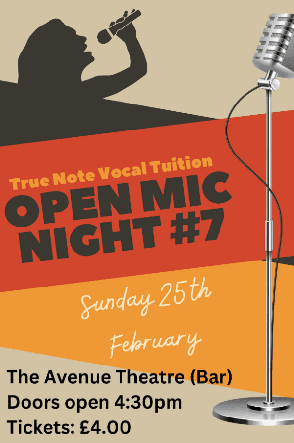 Open Mic Night #7 at The Avenue Theatre event tickets from TicketSource