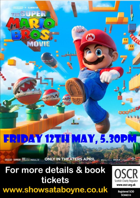 Super Mario Brothers Movie at Cinema at Aboyne event tickets from ...