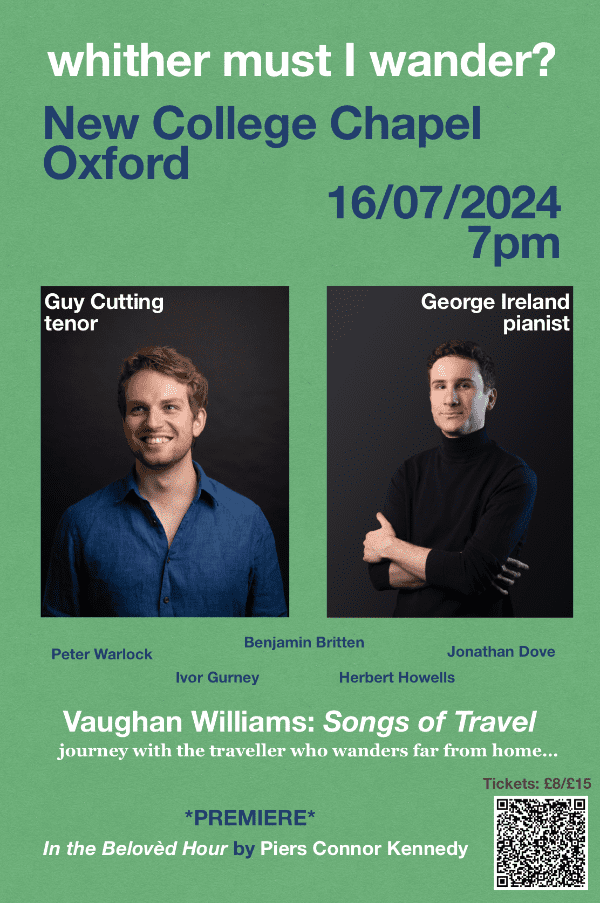 Guy Cutting & George Ireland: Whither Must I Wander? at New College ...