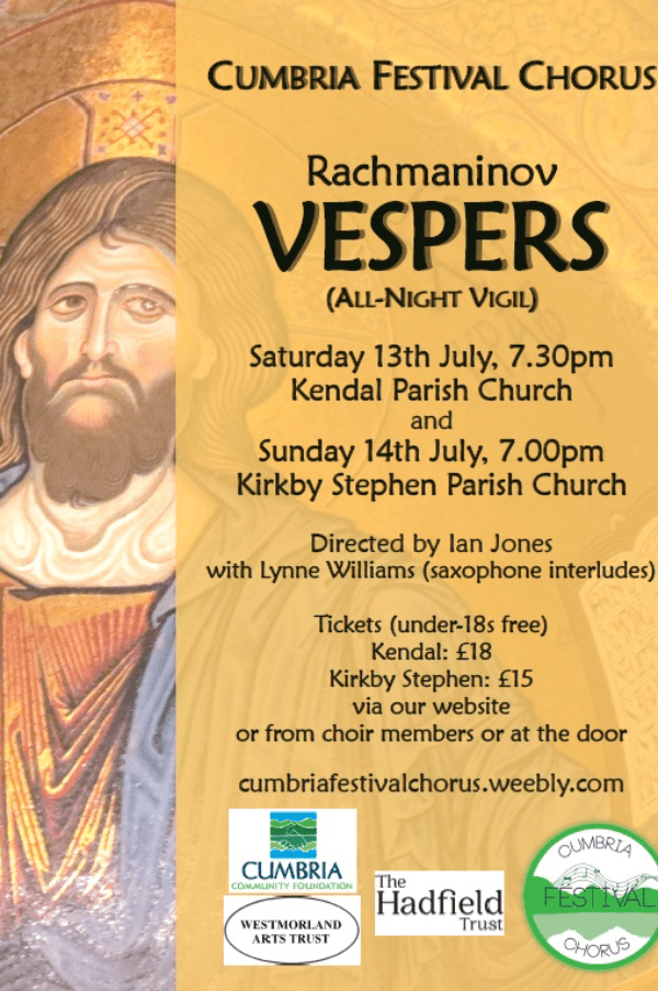 Rachmaninov Vespers at Kirkby Stephen Parish Church event tickets from ...