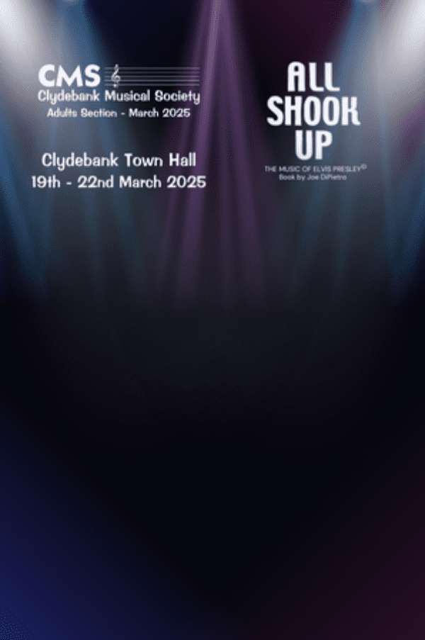 All Shook Up at Clydebank Town Hall event tickets from TicketSource