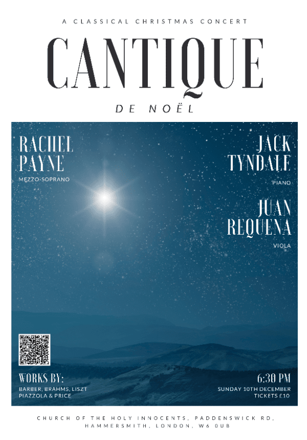 CANTIQUE DE NOÉL -A Classical Christmas Concert at The Church of The ...