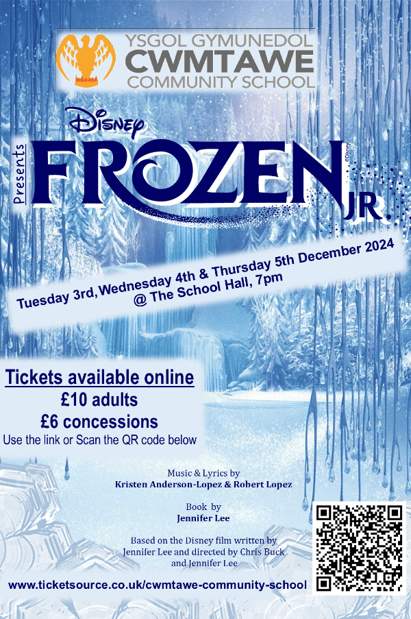 Disney's Frozen Jr. at Cwmtawe Community School event tickets from ...