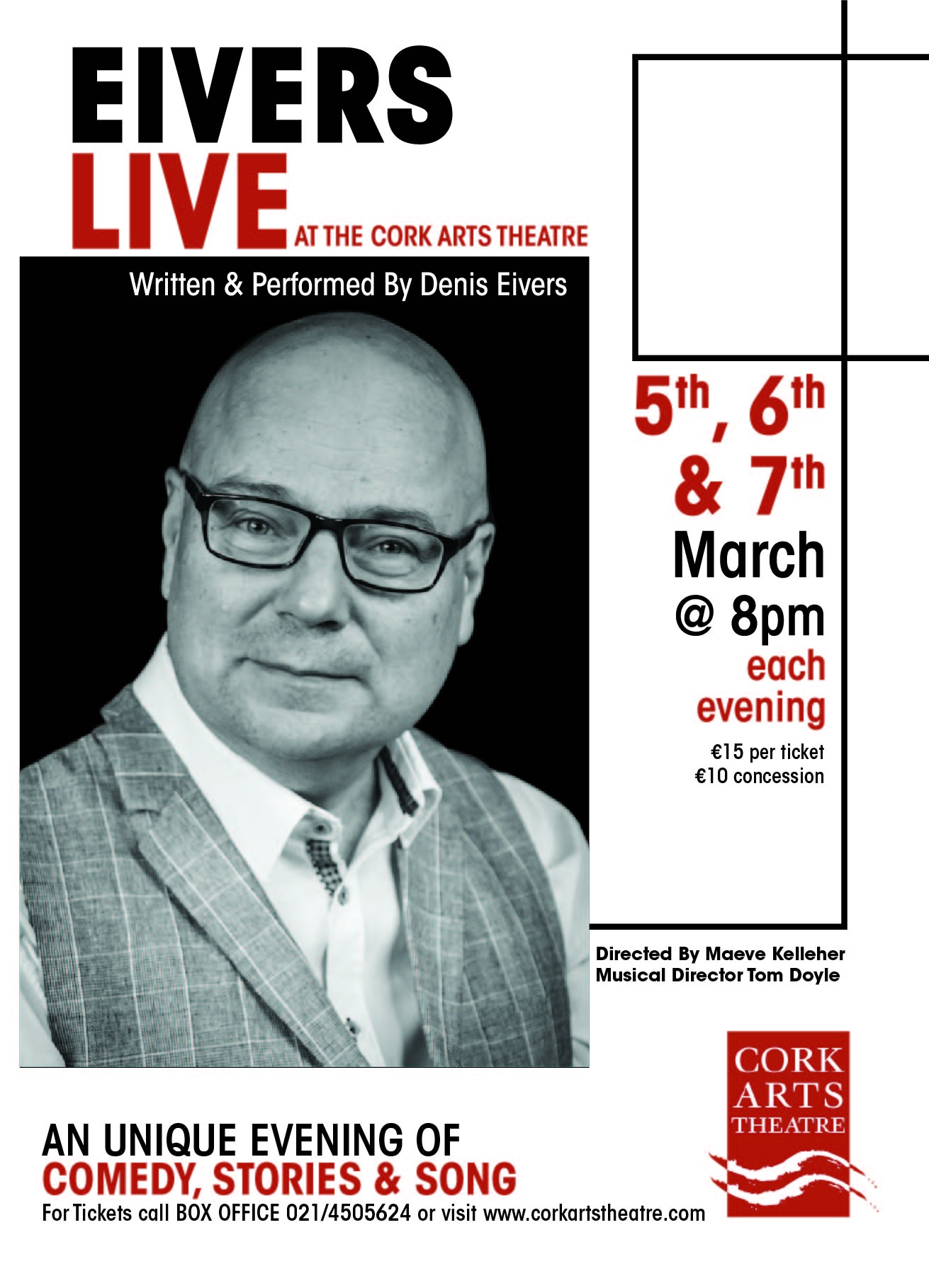 EIVERS LIVE At Cork Arts Theatre Event Tickets From TicketSource EIVERS LIVE At Cork Arts Theatre Event Tickets From TicketSource