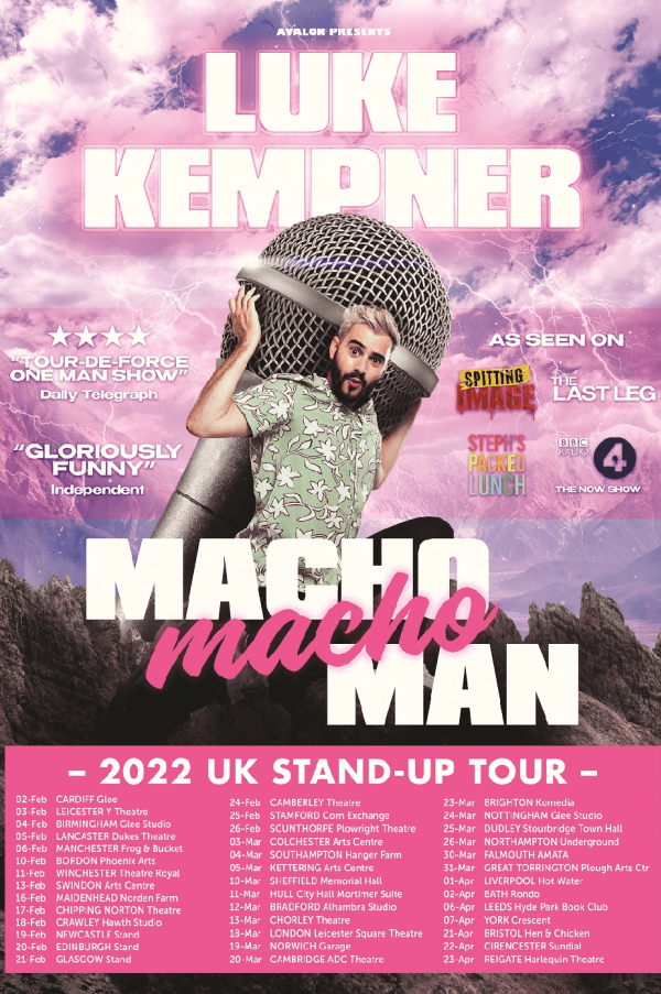 Luke Kempner: Macho Macho Man at Firebug event tickets from TicketSource