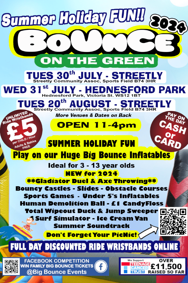 Streetly Summer Outdoor Big Bounce pt1 at Streetly Community Centre ...