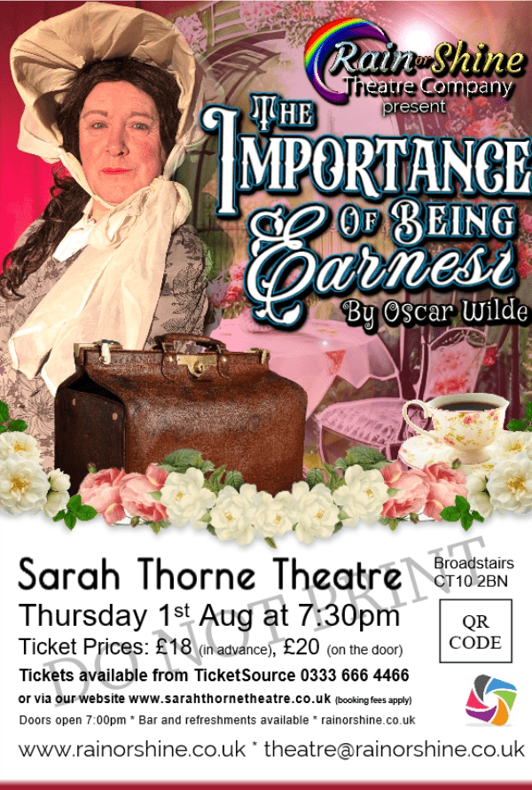 "The Importance of Being Earnest" BY Oscar Wilde. at The Sarah Thorne ...