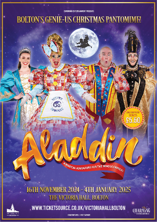 Aladdin - Bolton's Magical Christmas Pantomime at Victoria Hall Bolton ...