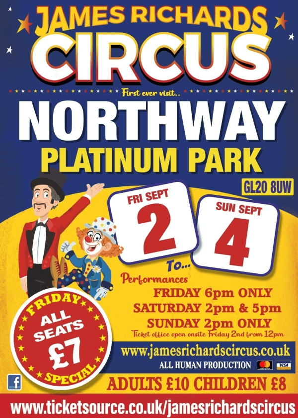 James Richards Circus Northway at Northway event tickets from TicketSource