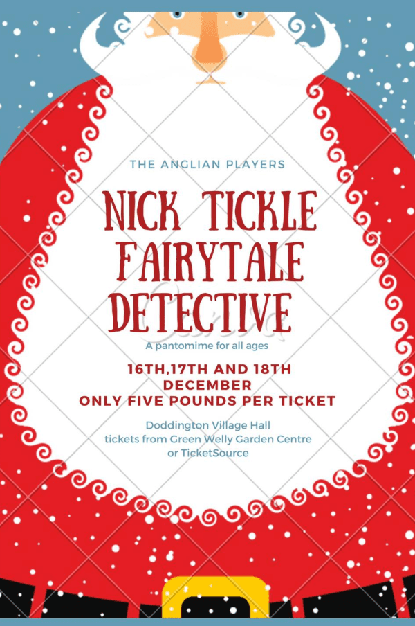 Nick Tickle, Fairytale Detective at Doddington Village hall event ...