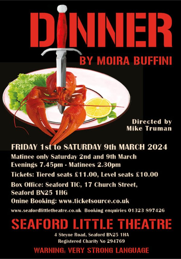 Dinner by Moira Buffini at Seaford Little Theatre event tickets from ...