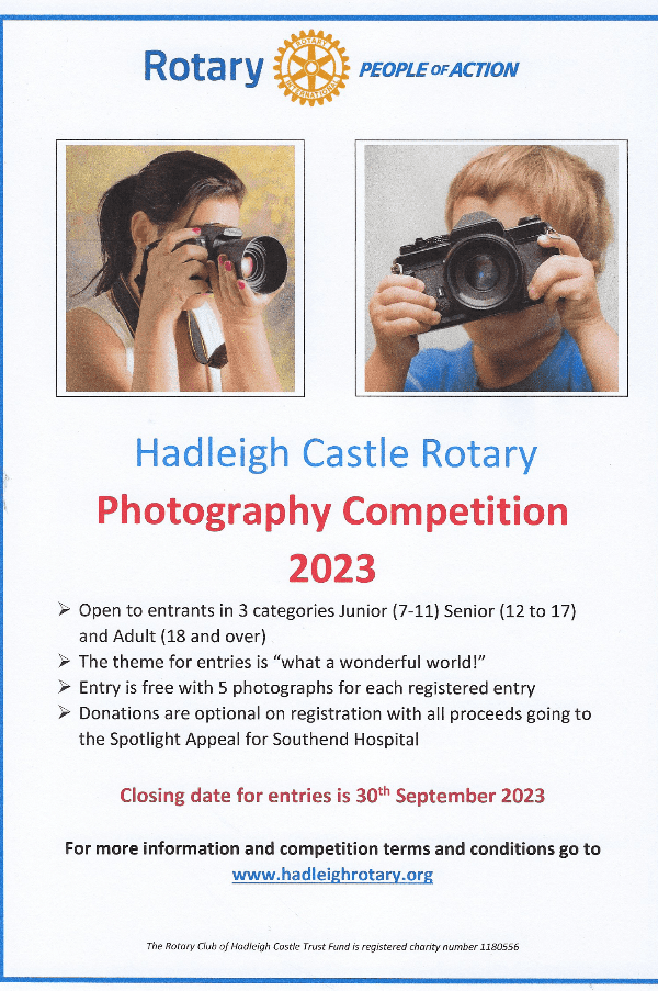 Hadleigh Castle Rotary Photography Competition 2023 at Online event ...