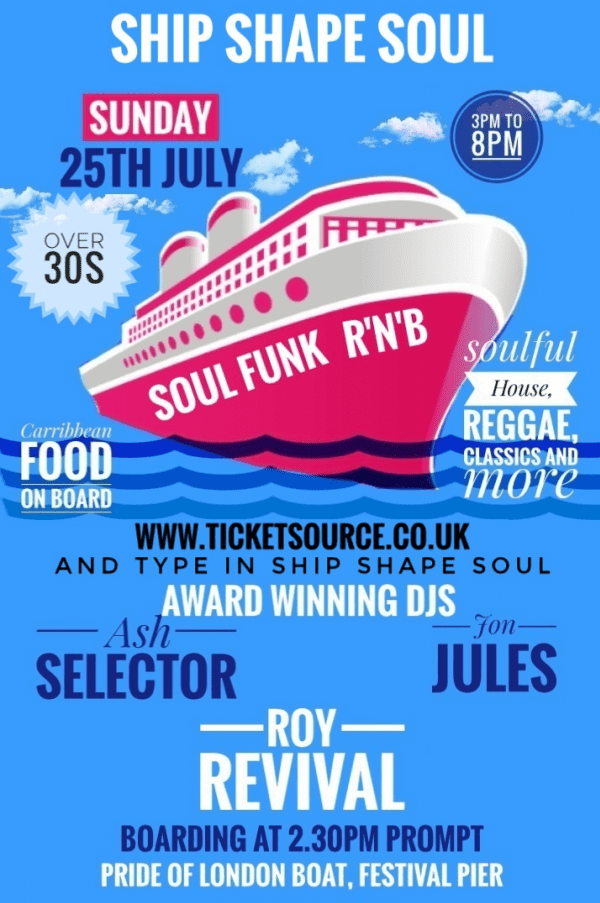Ship Shape Soul at Festival Pier event tickets from TicketSource