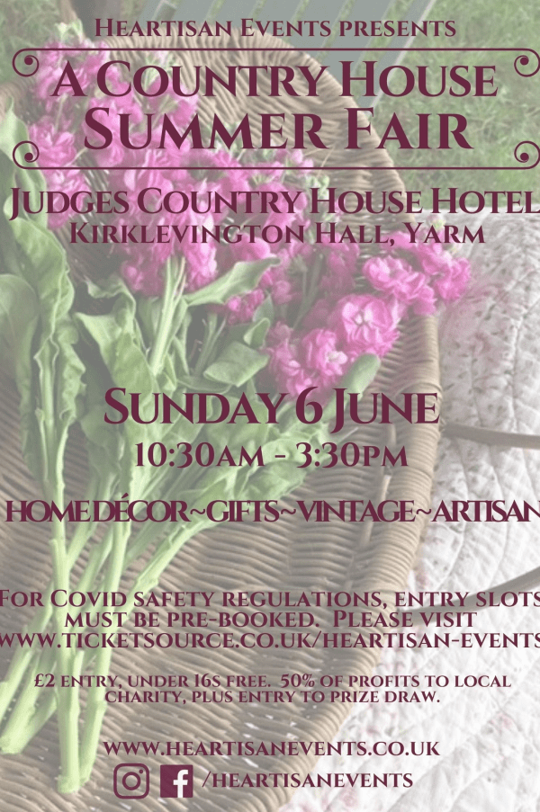 A Country House Summer Fair at Judges Country House Hotel event tickets ...