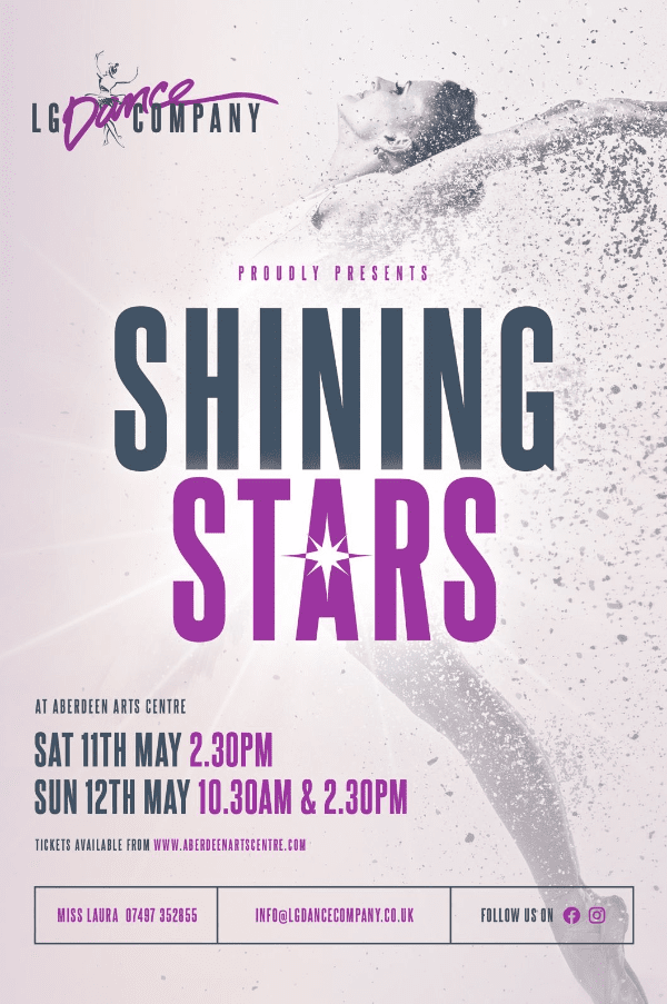LG Dance Company Presents Shining Stars at Aberdeen Arts Centre event ...