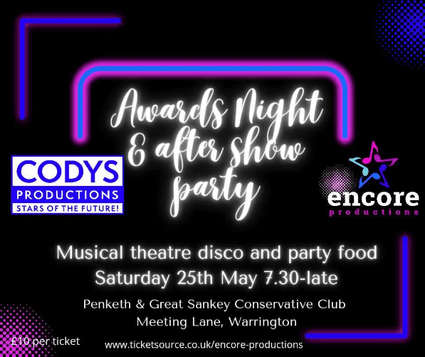 CODYS & ENCORE AWARDS EVENING AND AFTERSHOW PARTY at Penketh & Great ...