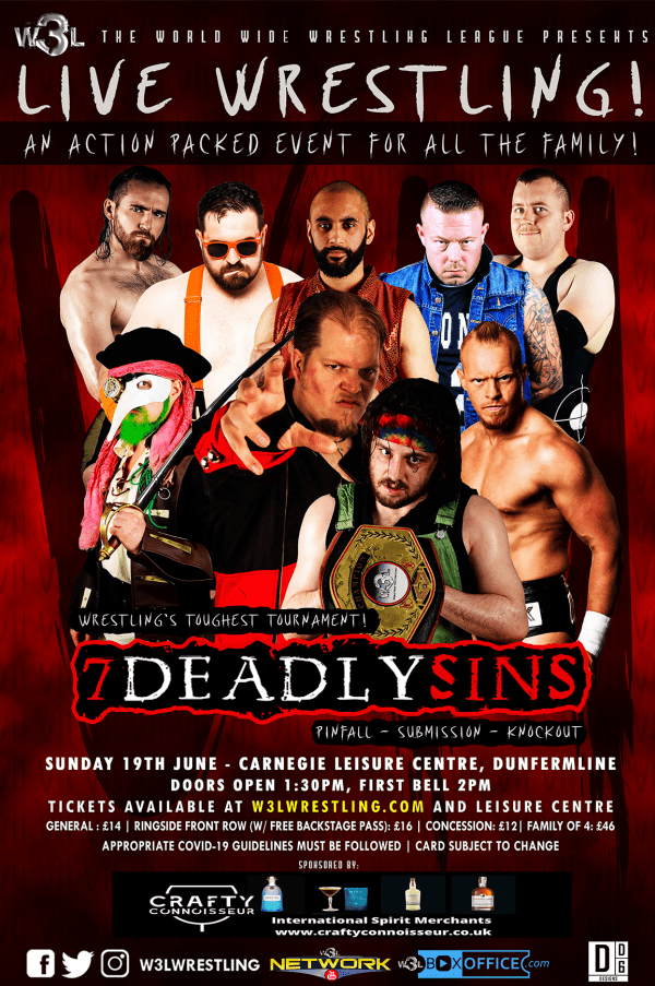 American Wrestling - W3L Presents: 7 Deadly Sins at Carnegie Leisure ...