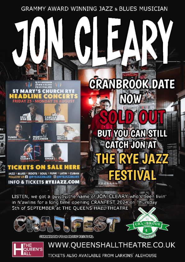 Jon Cleary at QUEENS HALL THEATRE event tickets from TicketSource
