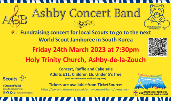 World Scout Jamboree Fundraising Concert at Holy Trinity Church, Ashby ...