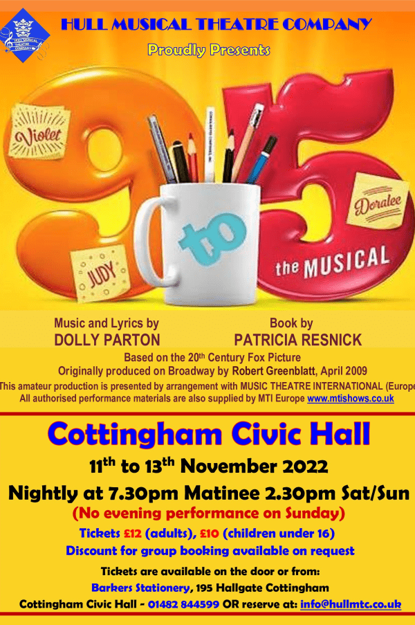 9-to-5-the-musical-at-cottingham-civic-hall-event-tickets-from-ticketsource