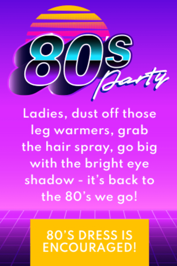GOOD LIFE'S 80's Ladies Night at Ashtead Football Club event tickets ...