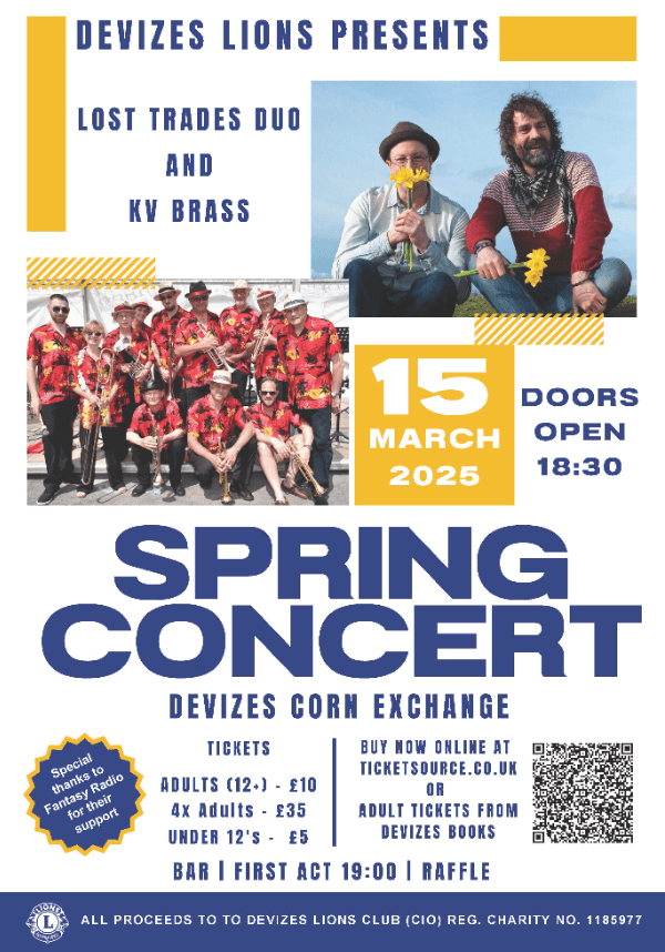 Charity Concert in aid of Devizes Lions Club (CIO) at Devizes Corn ...
