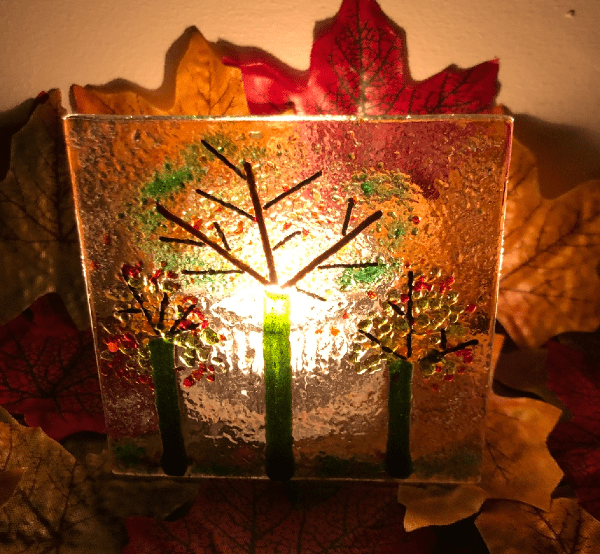 Fusing Friday - Autumn Trees Tea Lights **Event rescheduled to Friday ...