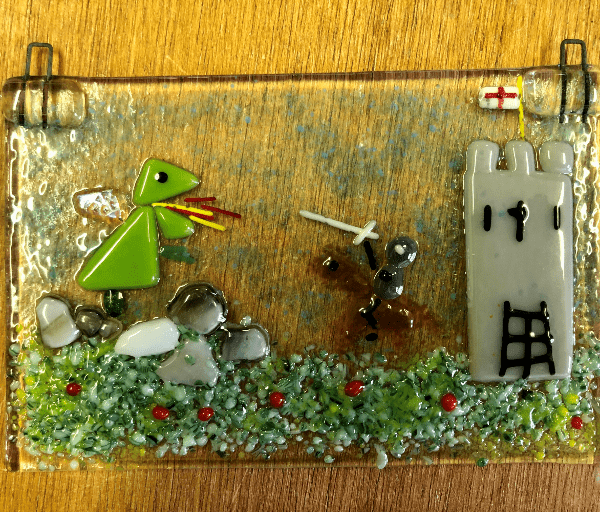 Glass Fusing - Castles and Dragons St. George Scene at Red House Glass ...