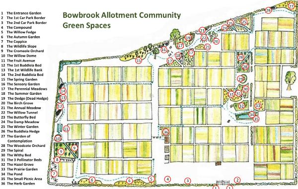 Visit to Bowbrook Allotment Community at Bowbrook Allotment Community ...