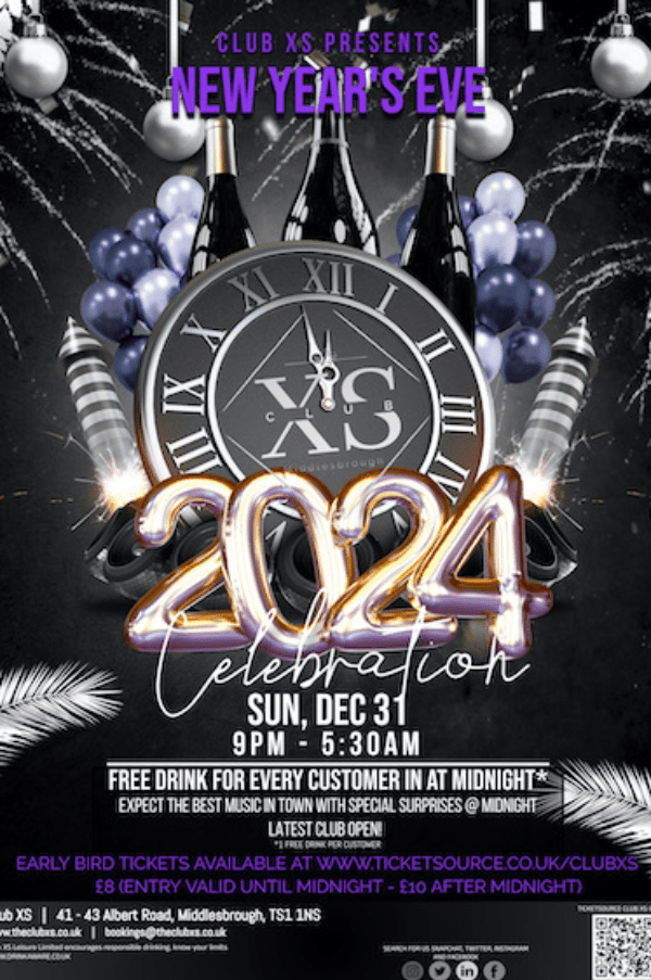 2024 NEW YEARS EVE PARTY - EARLY BIRD TICKET at Club XS event tickets ...