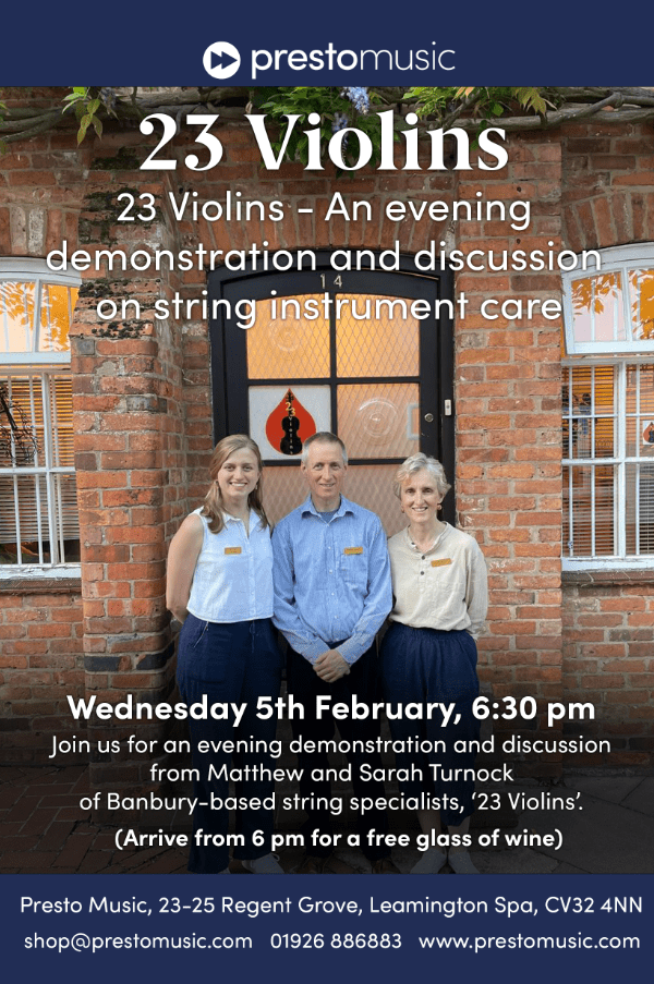 23 Violins - An evening demonstration and discussion on string ...