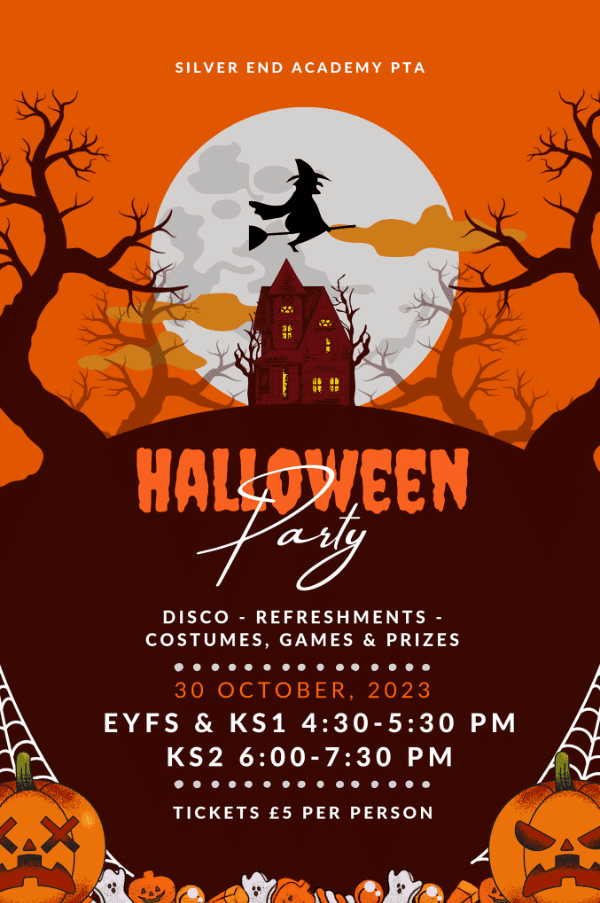 KS2 Halloween Party at Silver End Academy event tickets from TicketSource
