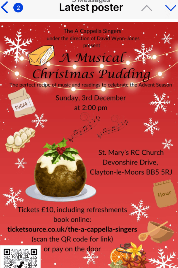 A Musical Christmas Pudding at St Mary's RC Church event tickets from ...